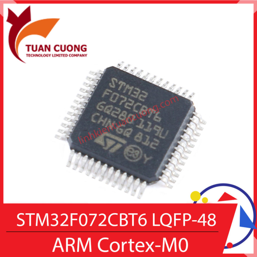 STM32F072CBT6 Thương hiệu ST - Linh kiện điện tử