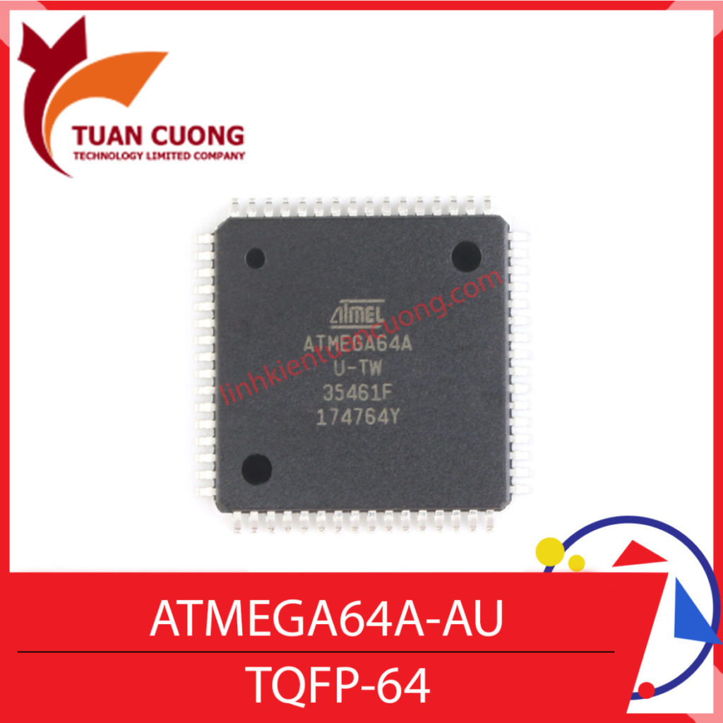 ATMEGA64A-AU Thương hiệu MICROCHIP - Linh kiện điện tử
