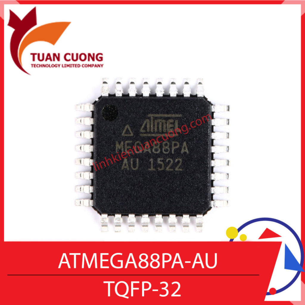 ATMEGA88PA-AU Thương hiệu MICROCHIP - Linh kiện điện tử